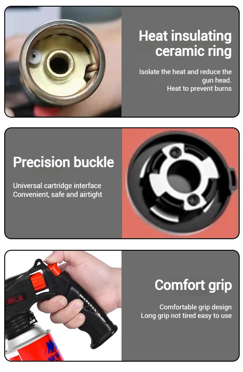 【Fast delivery】GAS BLOW FLAME GUN BUTANE AUTO IGNITION JET BURNER ...