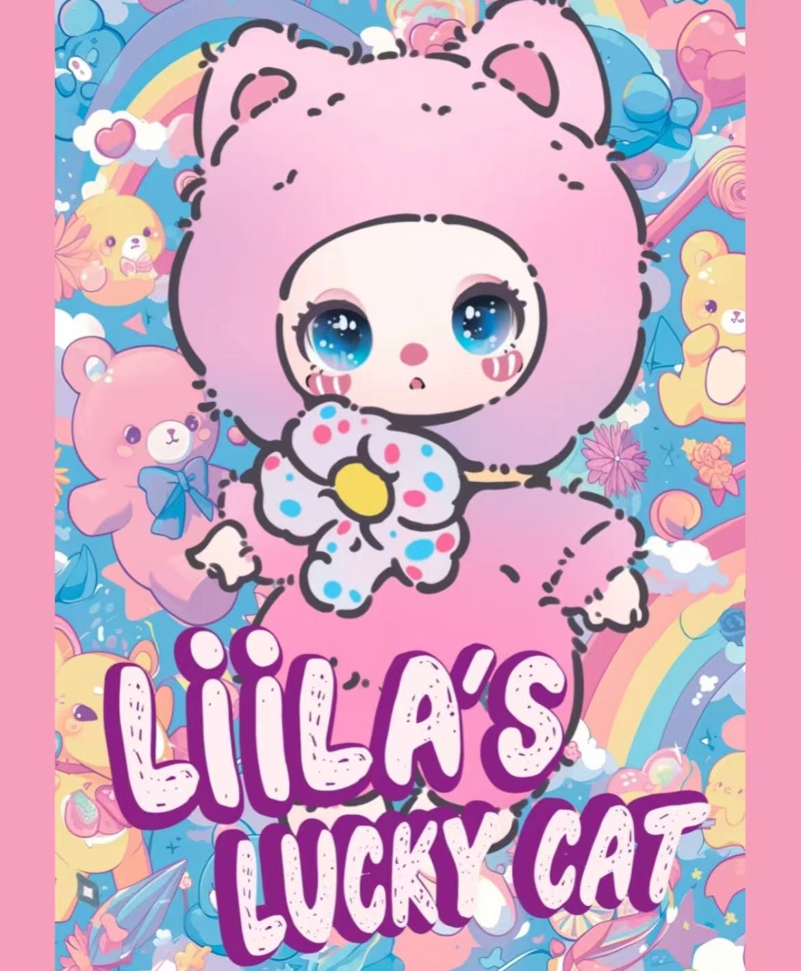 Lilia Lucky Cat 1st Generation Series Cute Plush Doll Bag Pendant Lilia ...