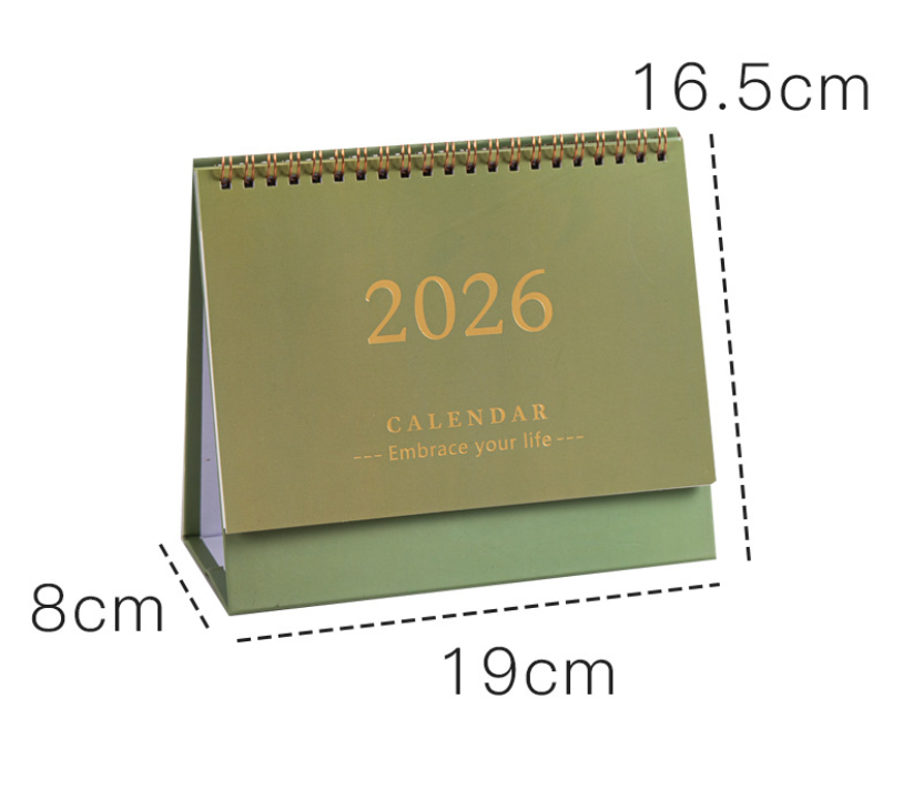 2026 Desk Calendar Planner Simple Small Fresh Desktop Calendar Book ...