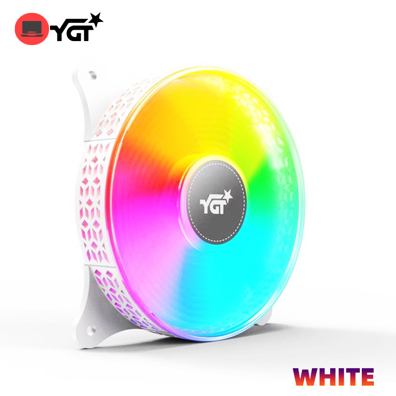 YGT RGB PC Fan 120mm Computer Case Fan CPU Heatsink Fan Cooling Ring ...