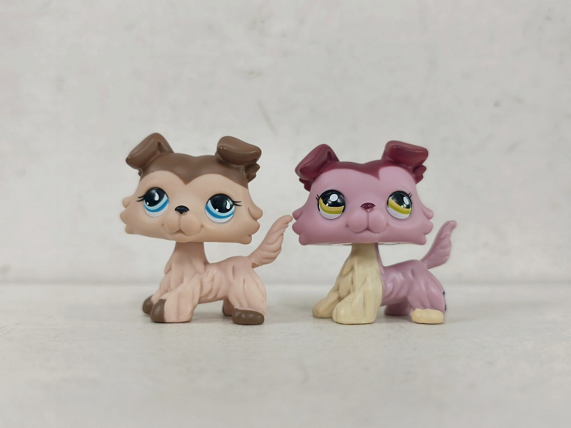 2pcs/Lot LPS Action Figure Toy Random Littlest Pet Shop Collie Dog ...