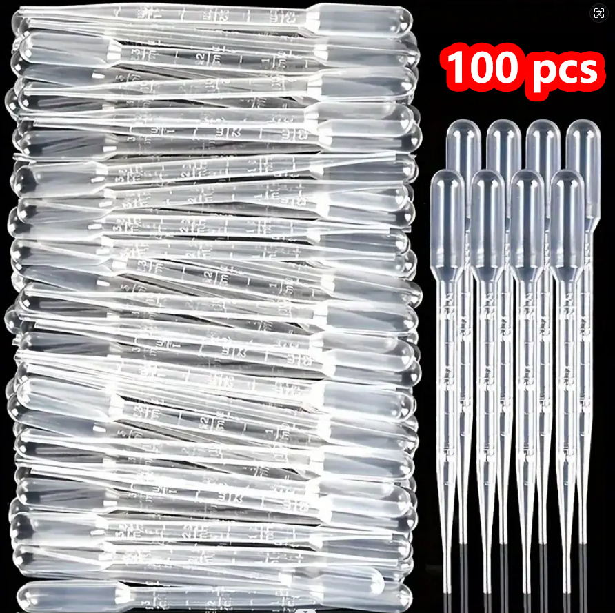 100pcs Disposable Droppers 3ml DIY Art Projects | Shopee Philippines