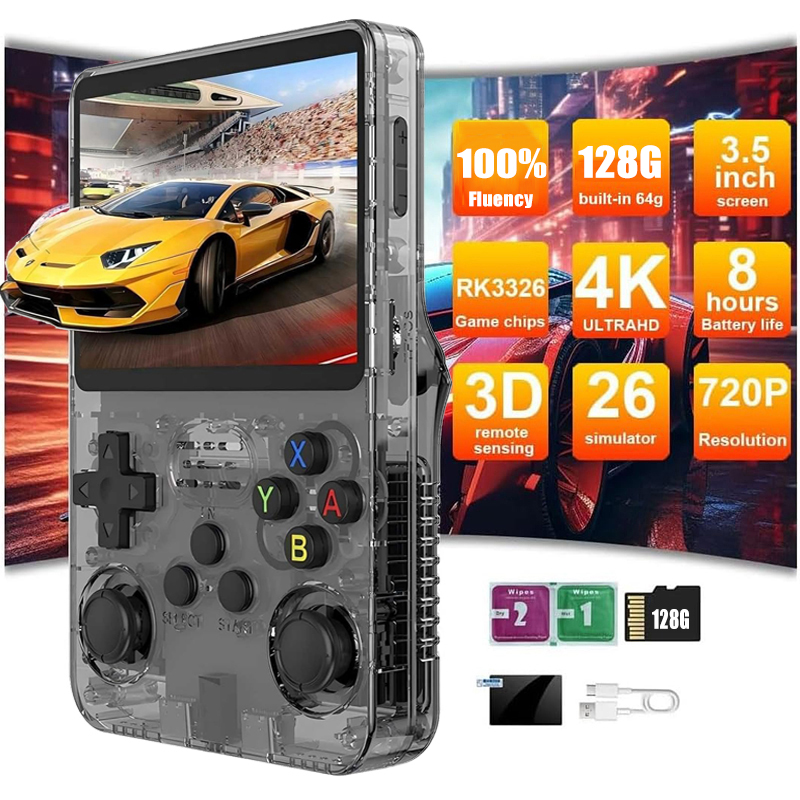 R36S Handheld Game Console 3.5Inch IPS Screen 128G Classic Retro Games ...