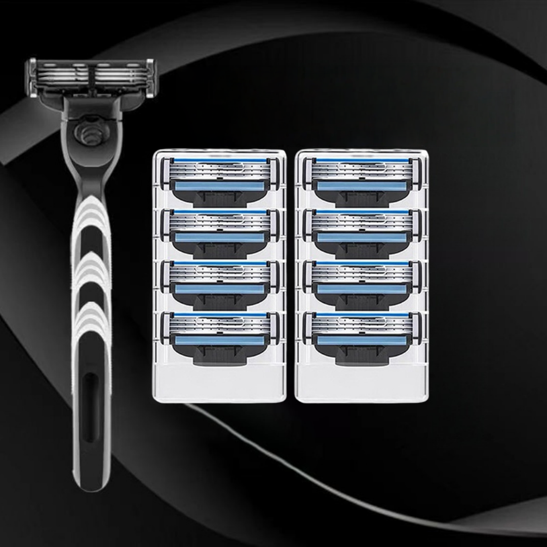 Men's Mach3 Alloy Handle, 3-layer Blade Progressive Manual Shaver ...