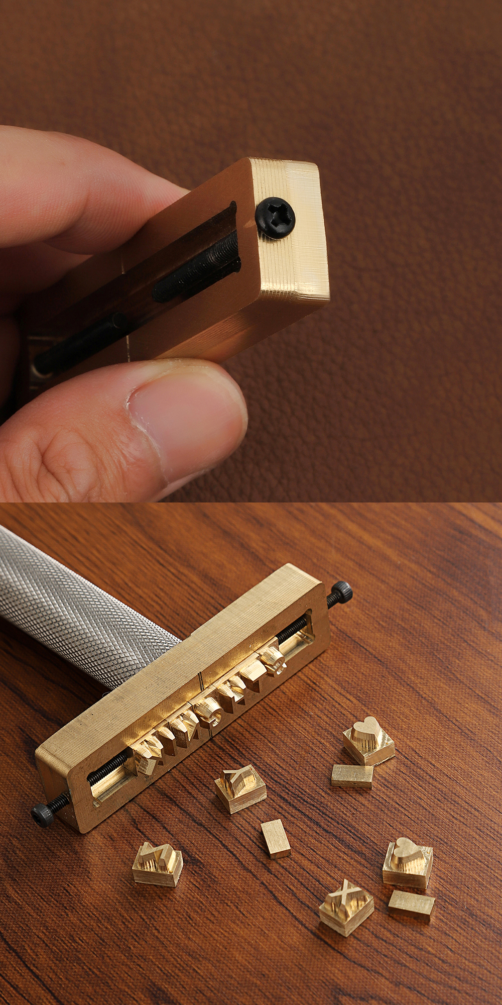 WUTA Custom Fonts Brass Stamping Letters Kit DIY Stamp Copper Numbers ...