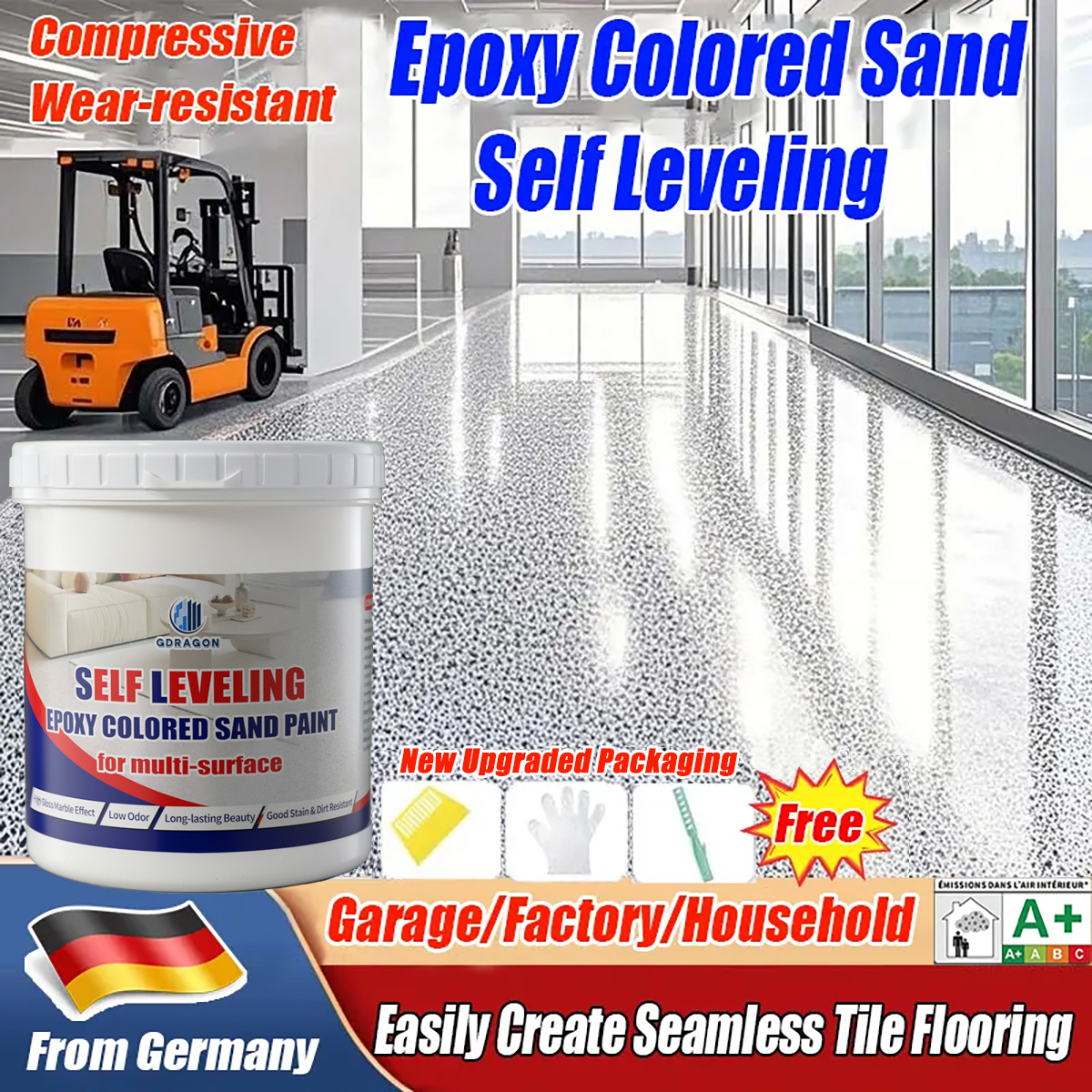 10 In 1 Floor Paint Epoxy Flooring Paint Marble Epoxy Floor Paint High ...