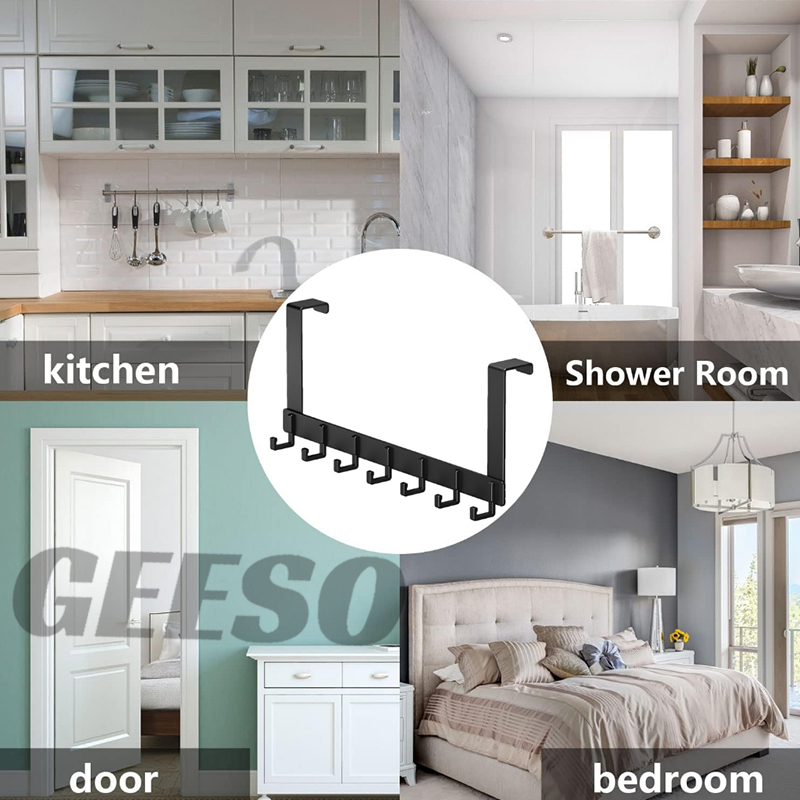 GEESO Door Hanger Hooks Bedroom Adjustable Aluminum Hook Wall Hook ...