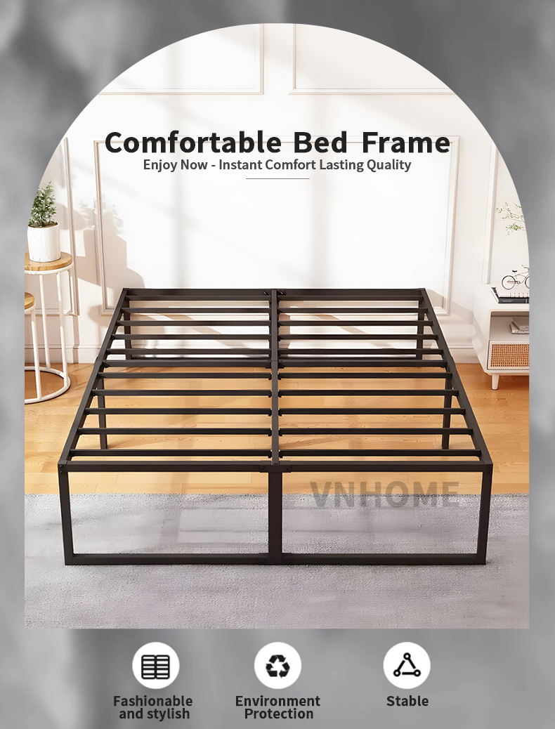 Metal Bed Frame Double Steel Queensize Bed Frame Single Stainless Steel ...
