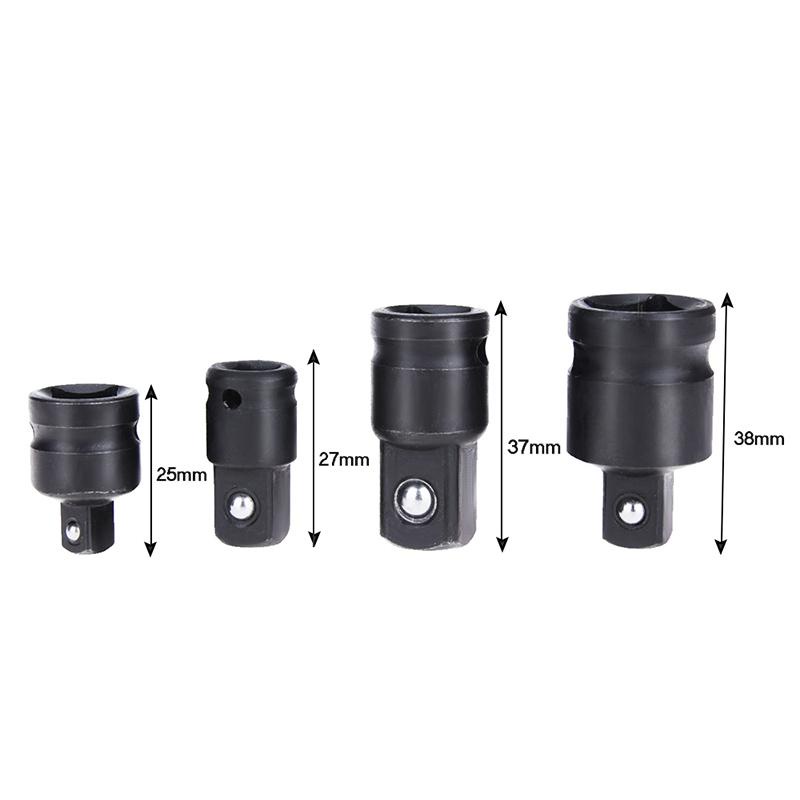 4pcs Socket Adapters 1/4 3/8 1/2 Drive adapter Socket converter square ...
