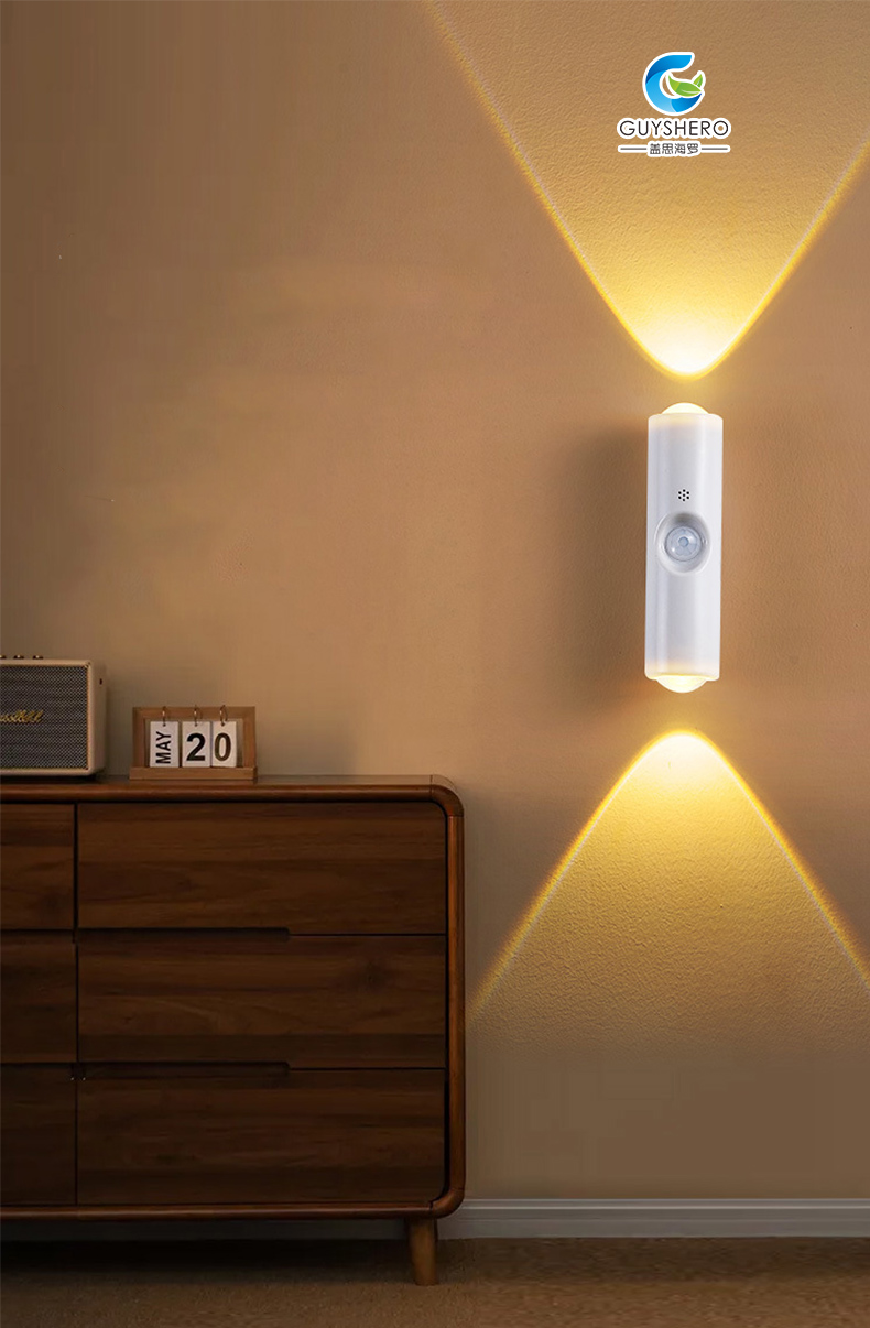 Sensor Spotlight Night Light USB Rechargeable Wireless Body Induction ...