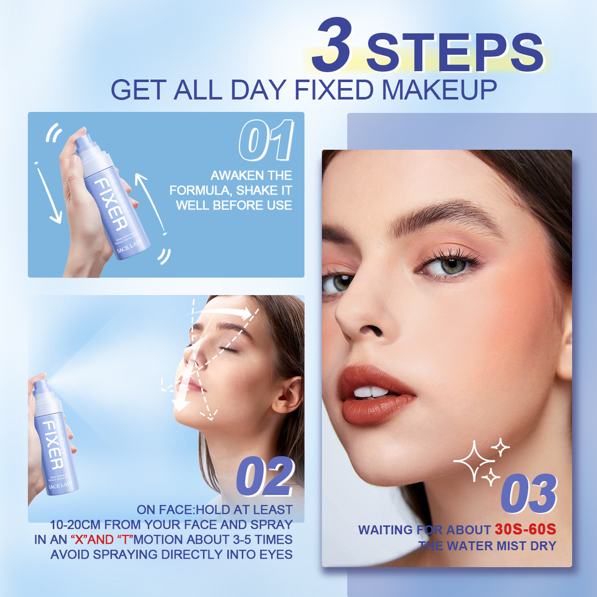 SACE LADY Sunscreen BB Cushion Cream Foundation Flawless Oil Control ...
