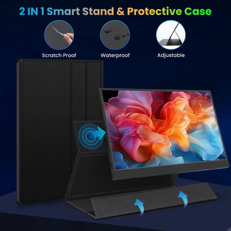 15.6Inch Touch Screen Monitors 1080P FHD Portable Gaming LCD Monitor ...