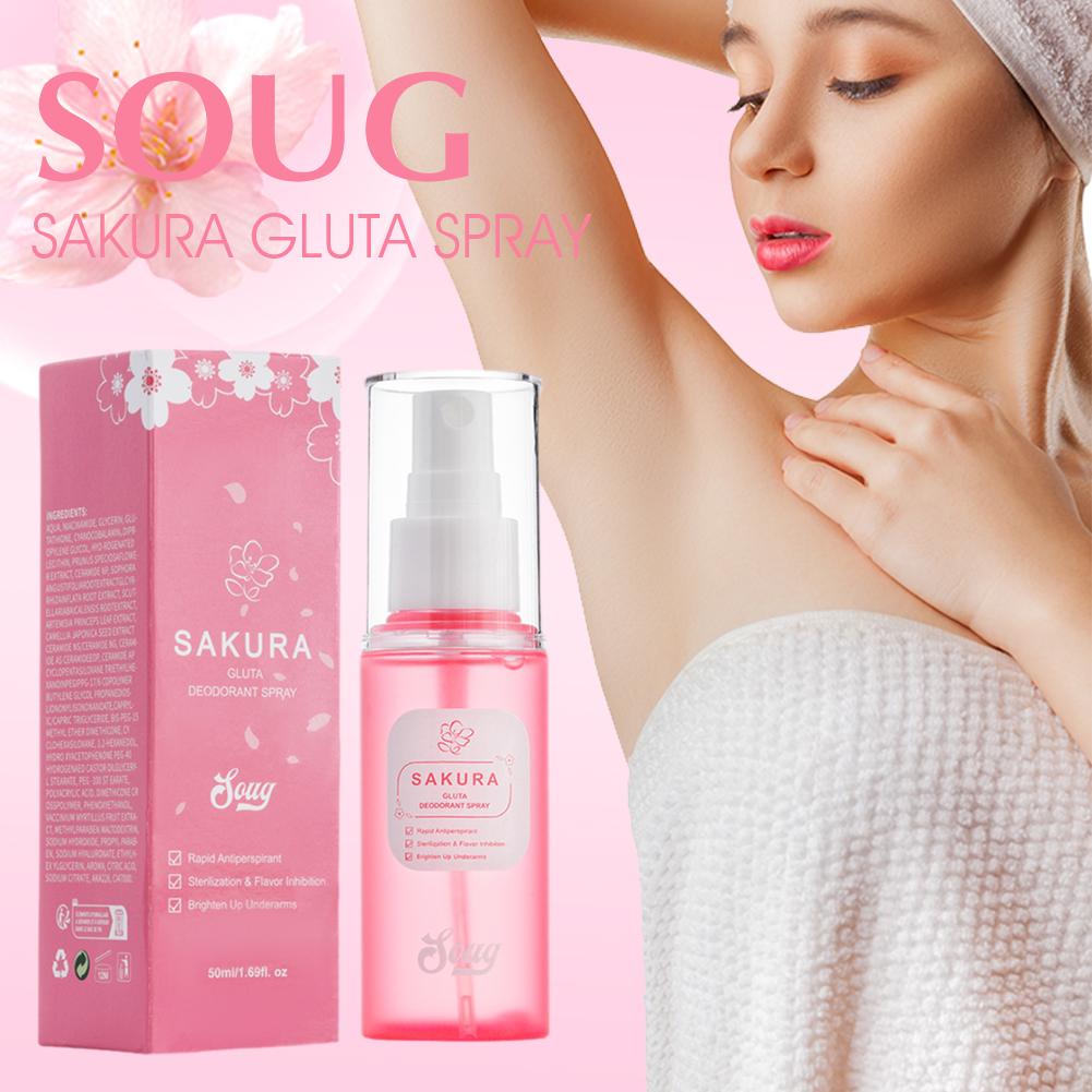 SOUG Sakura Gluta Deo Mist Deodorant Spray Antiperspirant Brightening ...