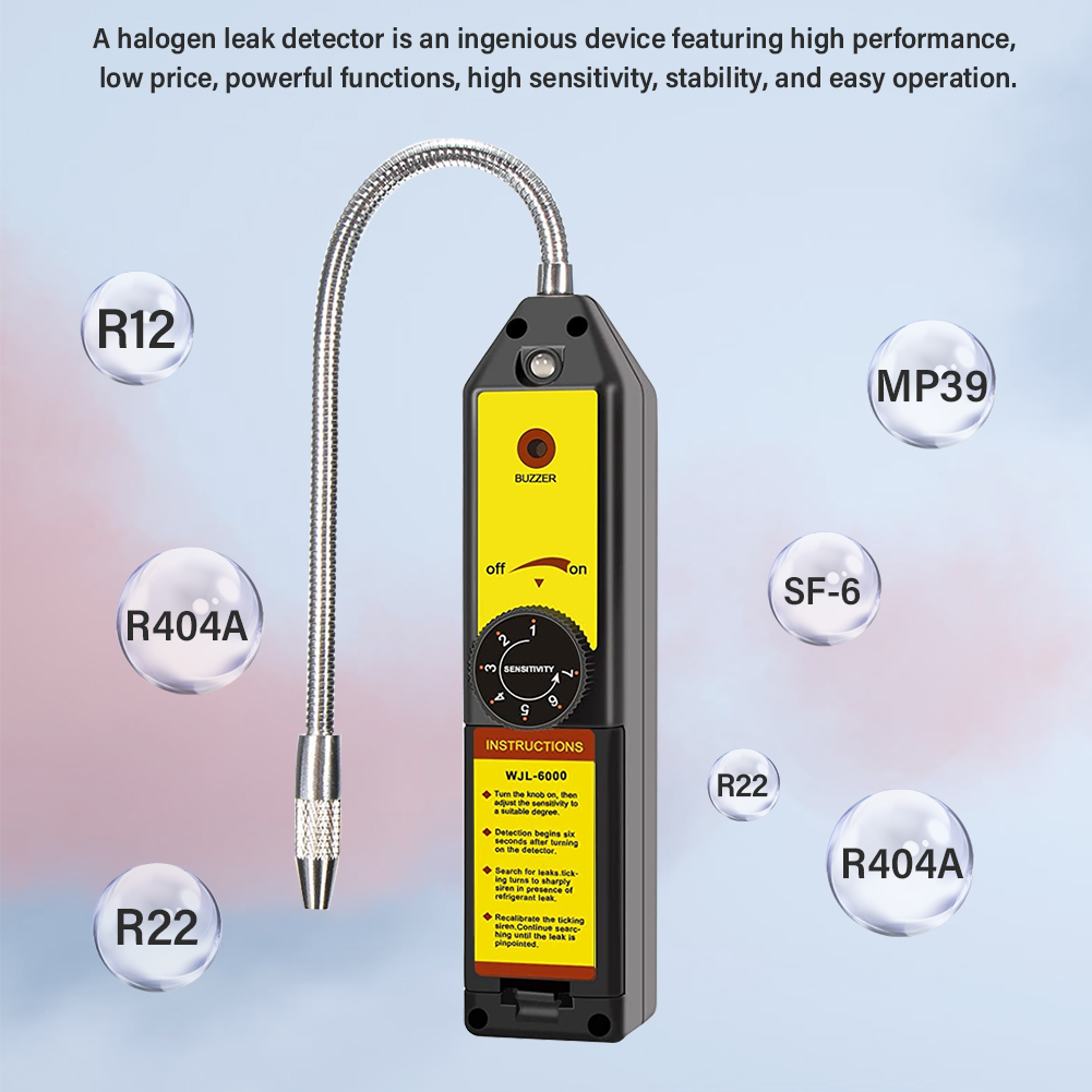 YAGO Gas detector gas leak detector Freon gas analyzer CFC HFC Halogen ...