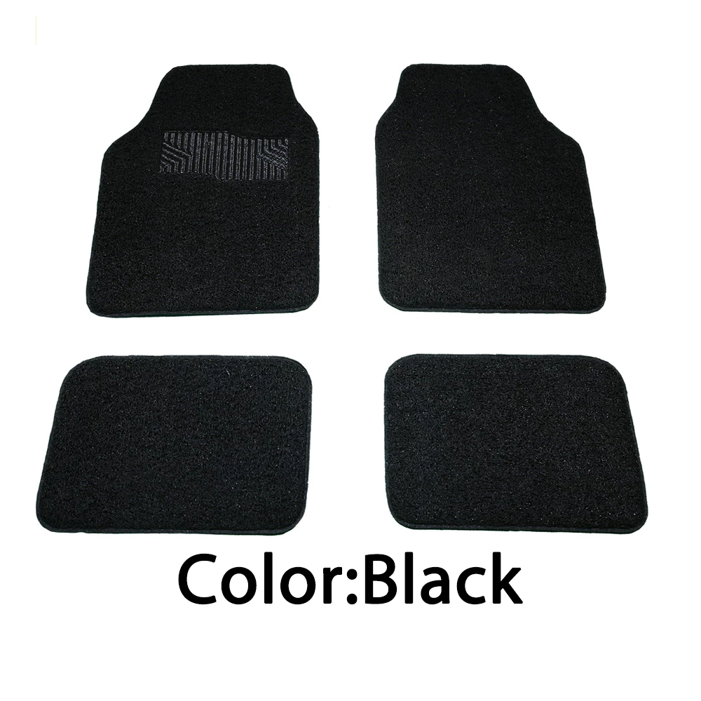 Car Coil Matting 5Pcs/Set PVC Universal Car Mat Anti-Slip Coil Rubber ...