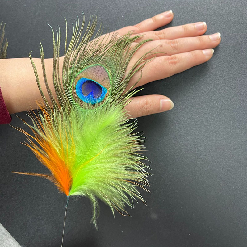 Hibiscus Peacock Feathers Ear Picking Tools For Face Sweeping Massage ...