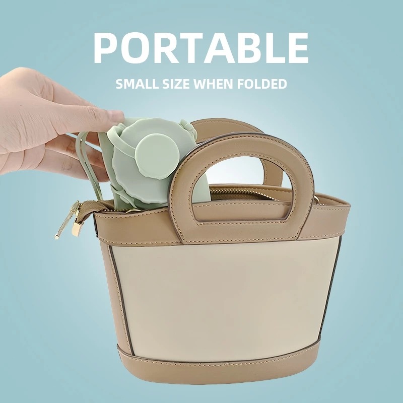 【Fast delivery】Foldable Water Bottle Premium Silicone Portable Reusable BPA Free Large Capacity ...