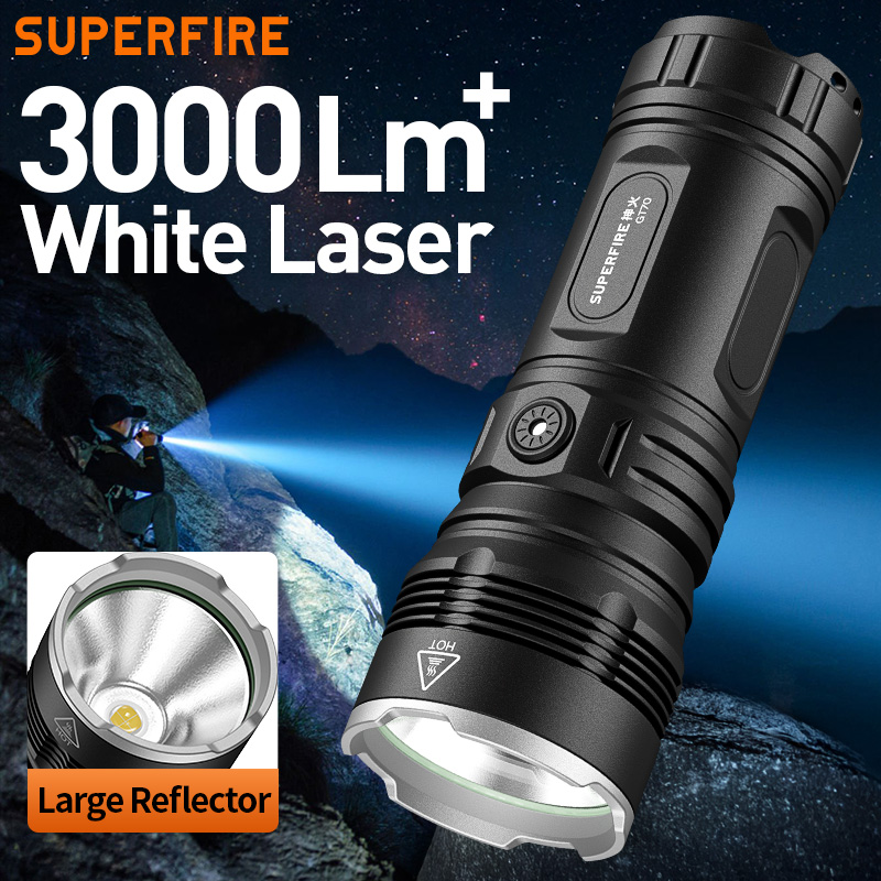 SUPERFIRE GT70 36W High Power LED Waterproof Flashlight Torch With ...