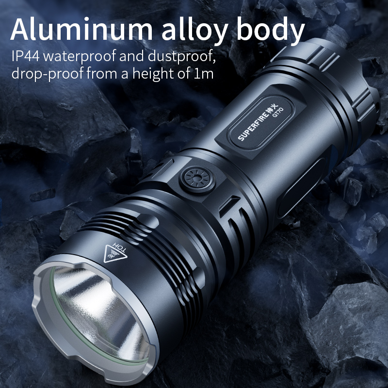 SUPERFIRE GT70 36W High Power LED Waterproof Flashlight Torch With ...