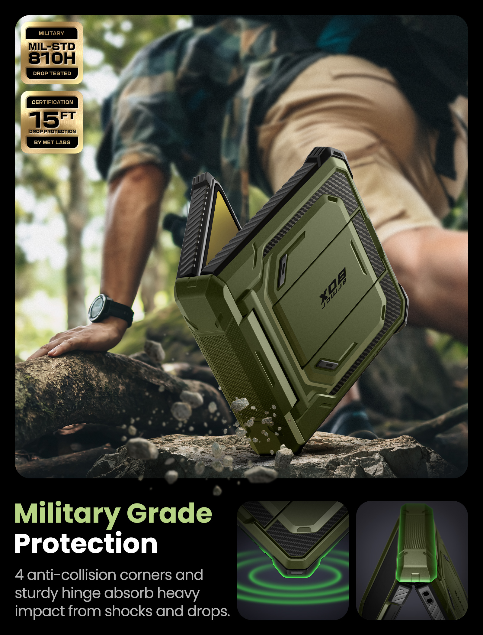 I-Blason Armorbox for Samsung Galaxy Z Flip 7 Case with Stand Tempered ...