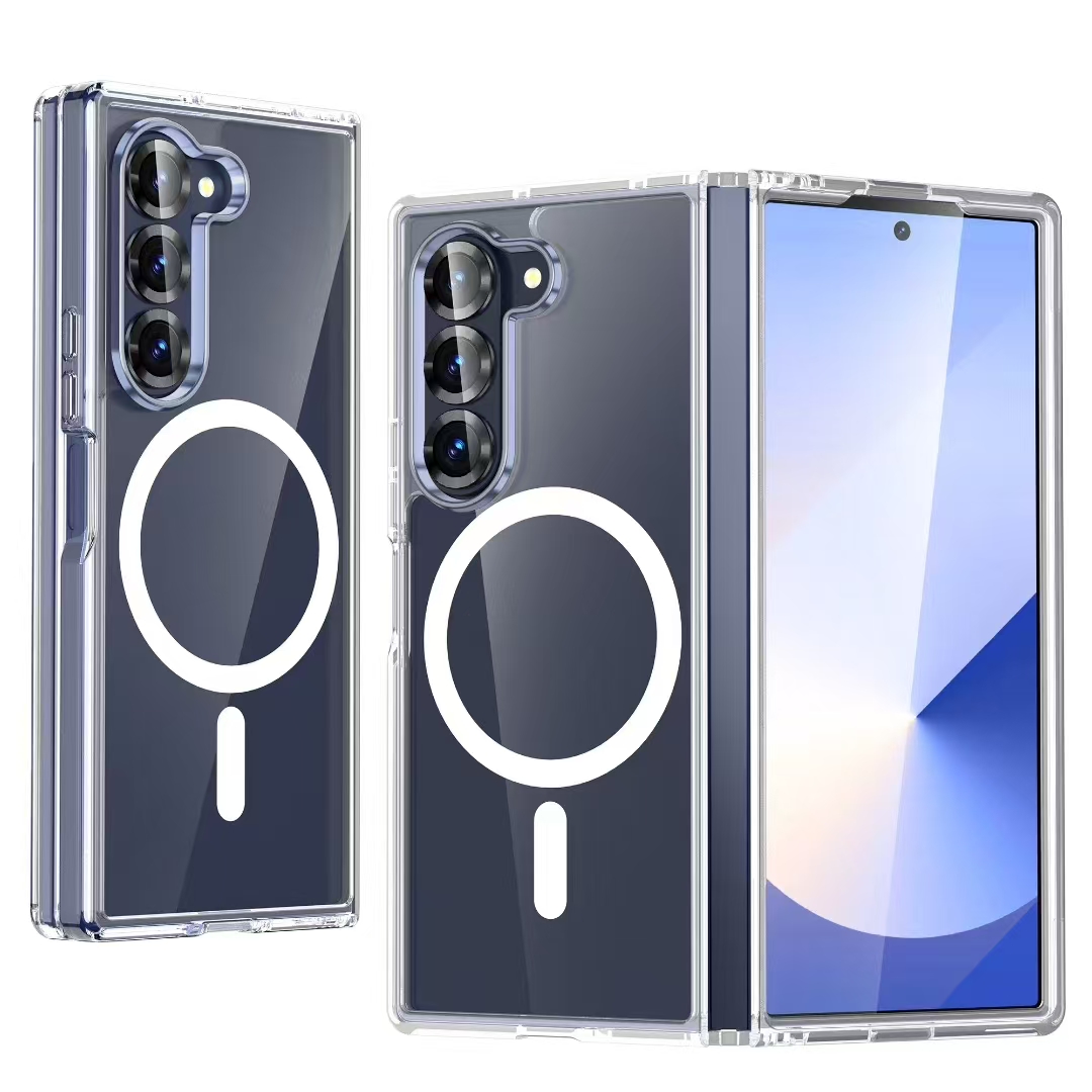 Matte Frosted Hybrid Magnetic Case For Samsung Galaxy Z Fold7 Fold6 ...
