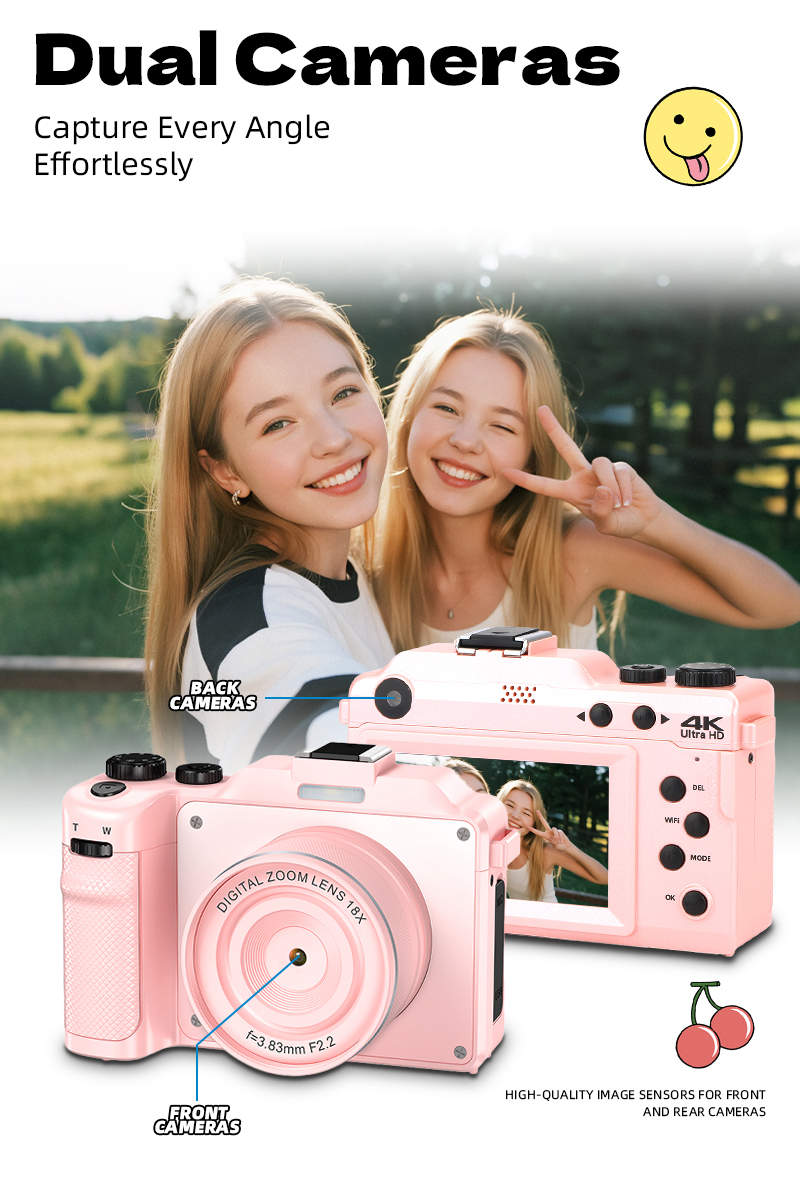 KiTBEEZ KP-3 4K WiFi Digital Camera 64MP Camera For Photography 18X ...