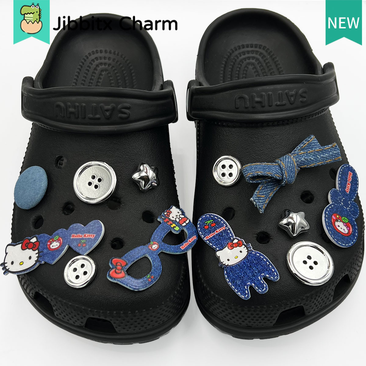 Cartoon Cute Cat Shoe Charms Clog Accessories DIY Decorations Multi ...