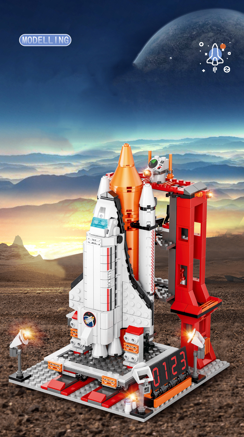 Children's Space Dream Building Blocks! 792 particle puzzle building ...