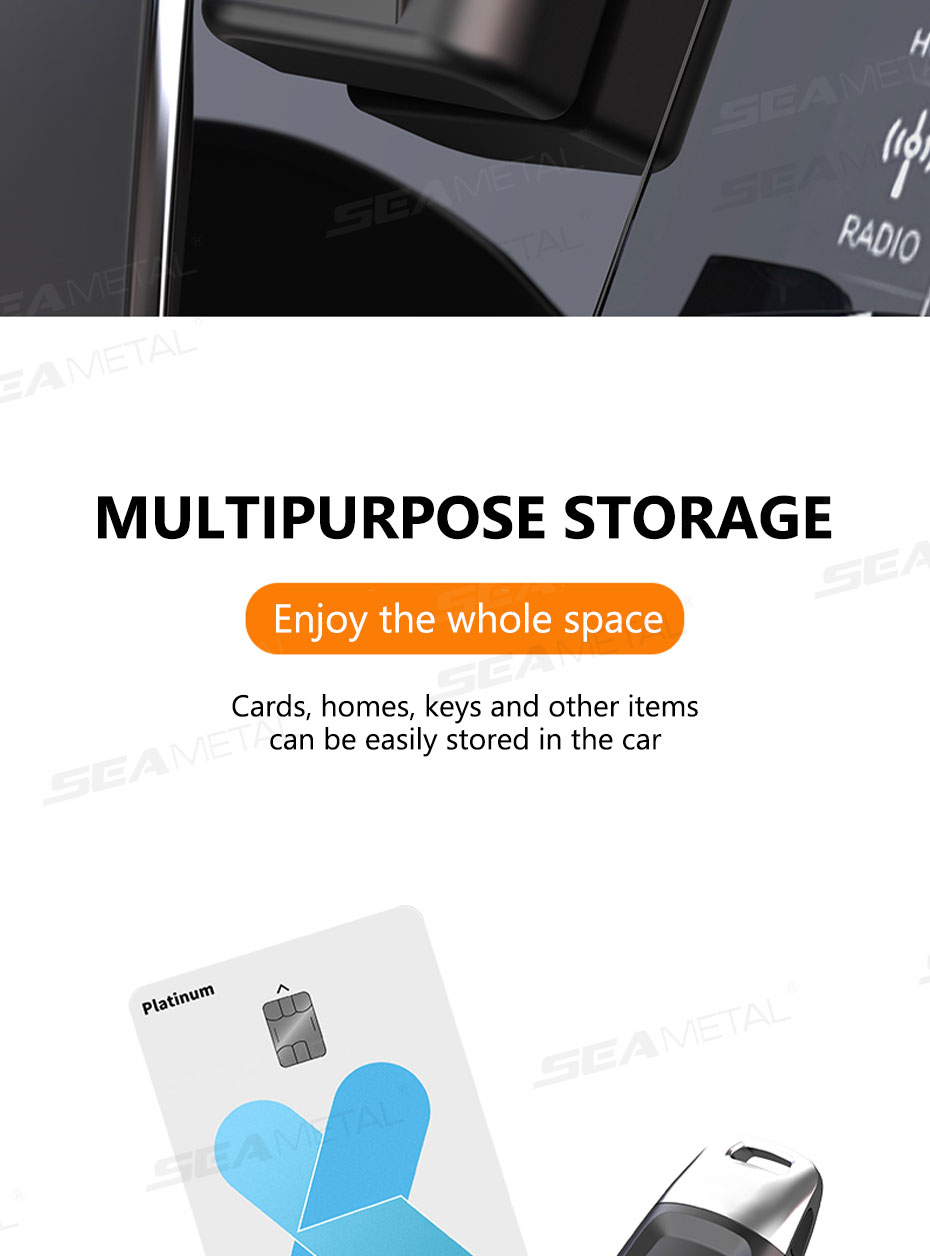 SEAMETAL Car Key Box Interior Auto Key Cards Clip Gadget Holder ...