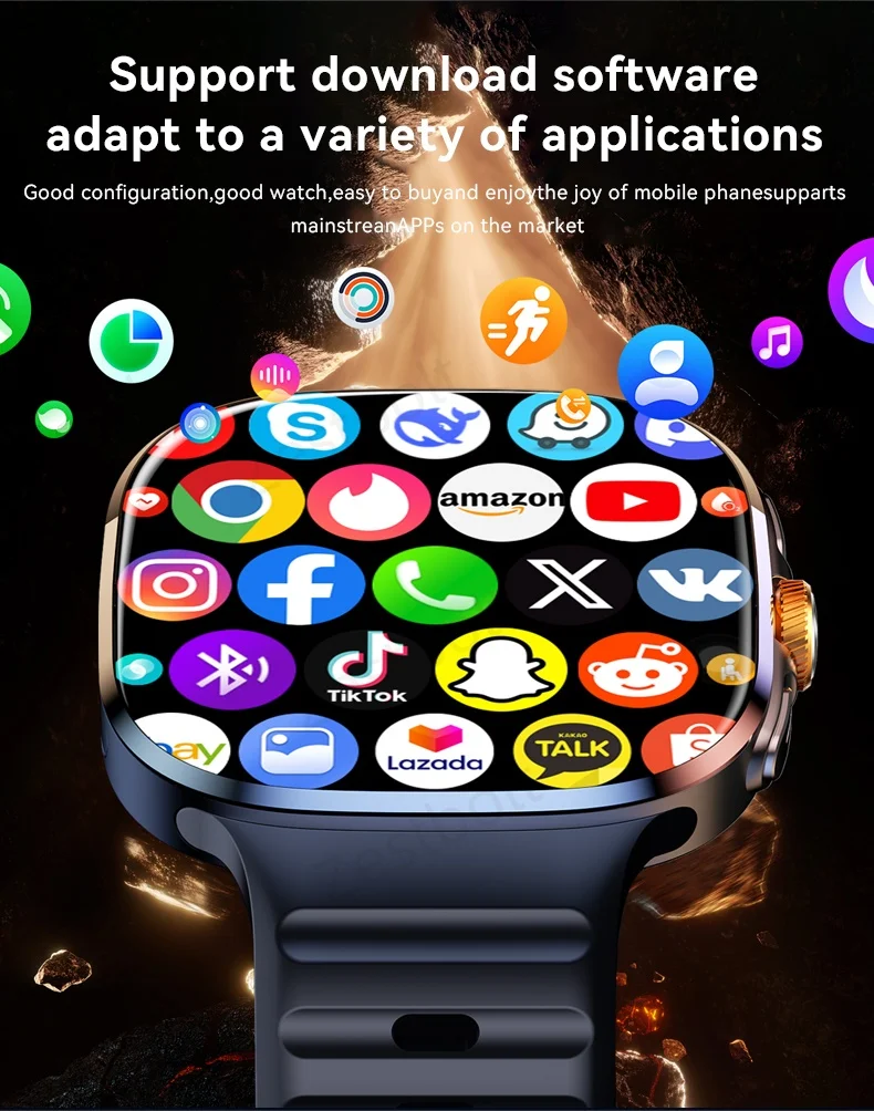 100% Original NEW M99 Smartwatch 4G SIM Card Android 10 watch 2.4 ...