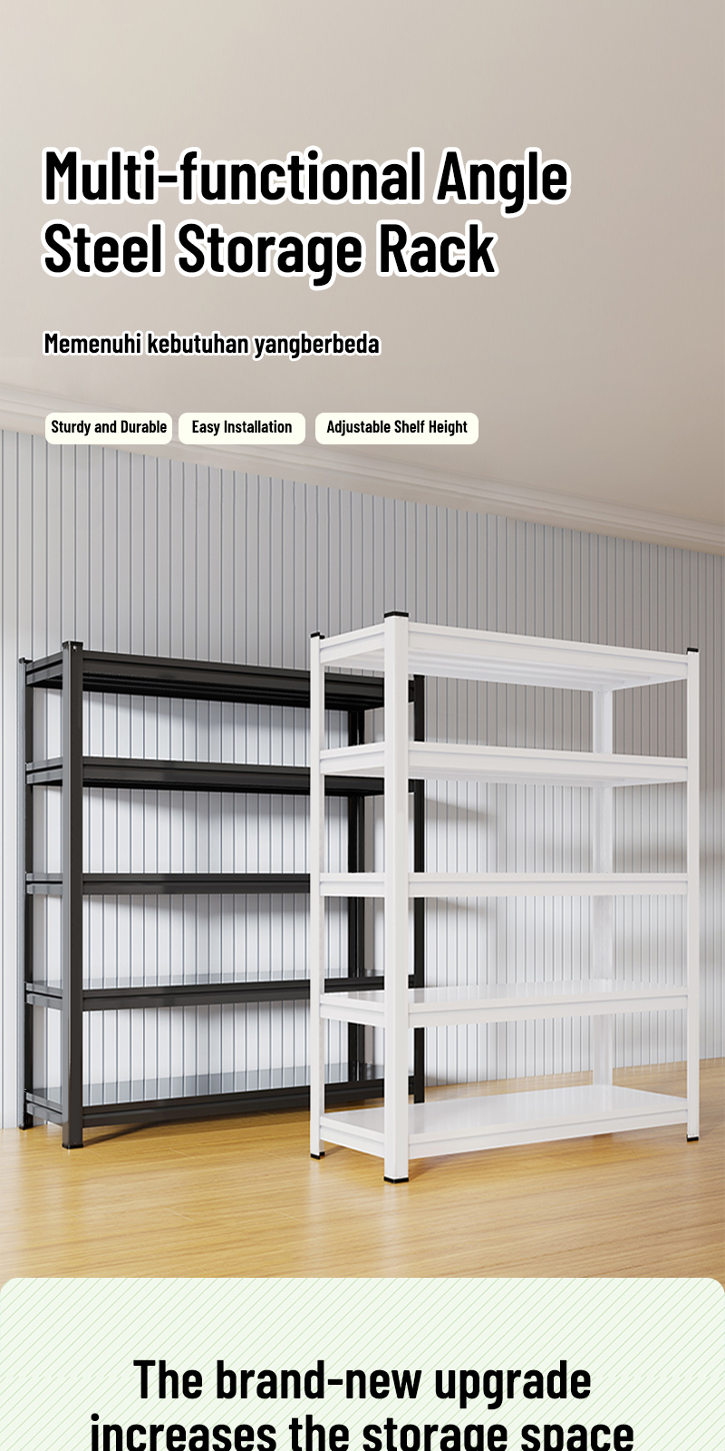 6layer Metal rack organizer layer Boltless Steel Rack Shelves Stainless ...