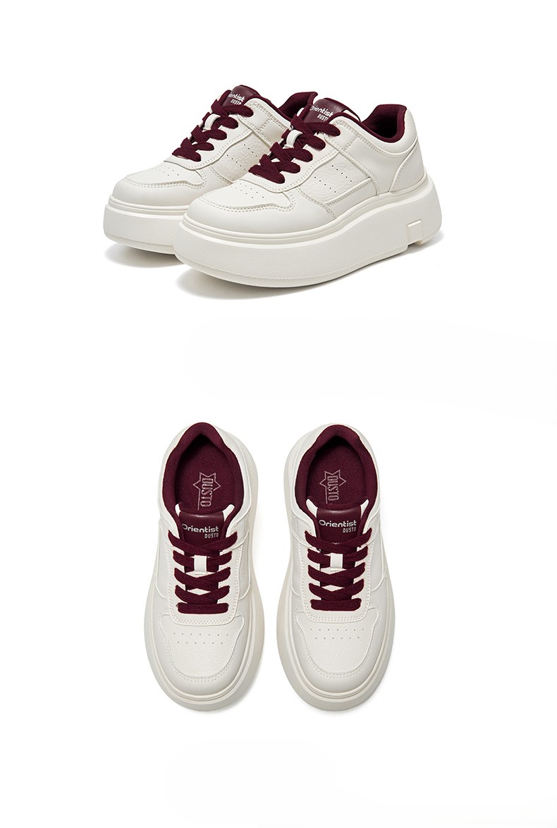 DUSTO Thick-Soled Sneakers 6.5cm Height Increasing Shoes Outdoor Casual ...