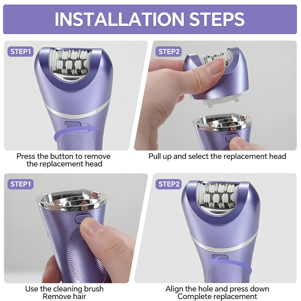Women's 7 in 1 multifunctional shaver foot grinder shaver set USB ...