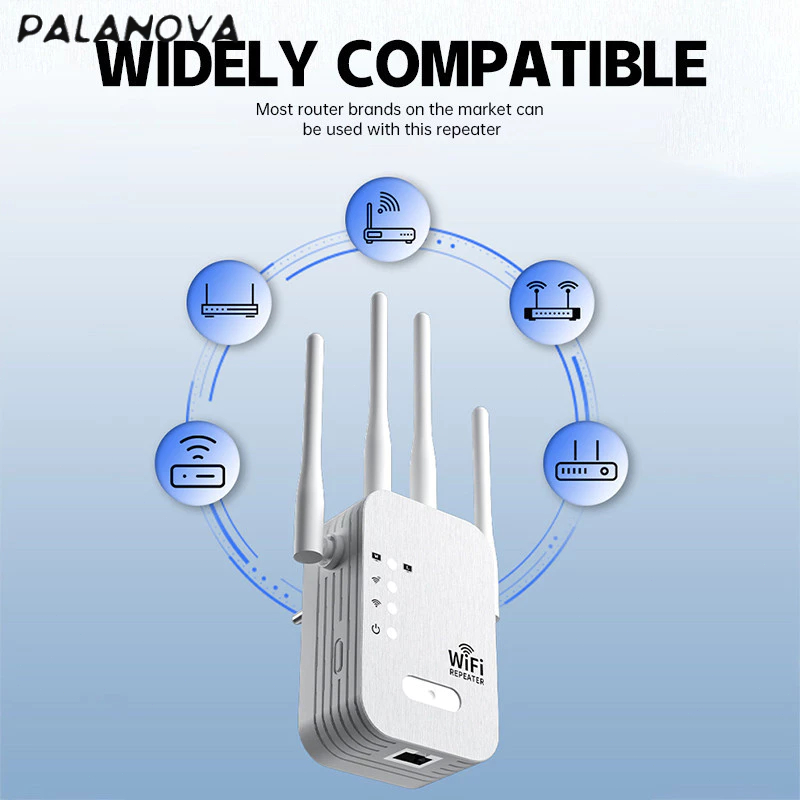 【Fast Shipping】1200M wireless WiFi repeater range extender wifi signal ...