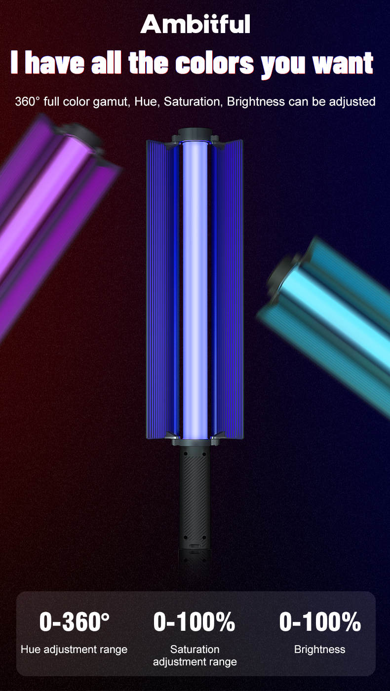 Ambitful RSL-01 RGB handheld stick light 2500K-9000K LED Light Stick ...