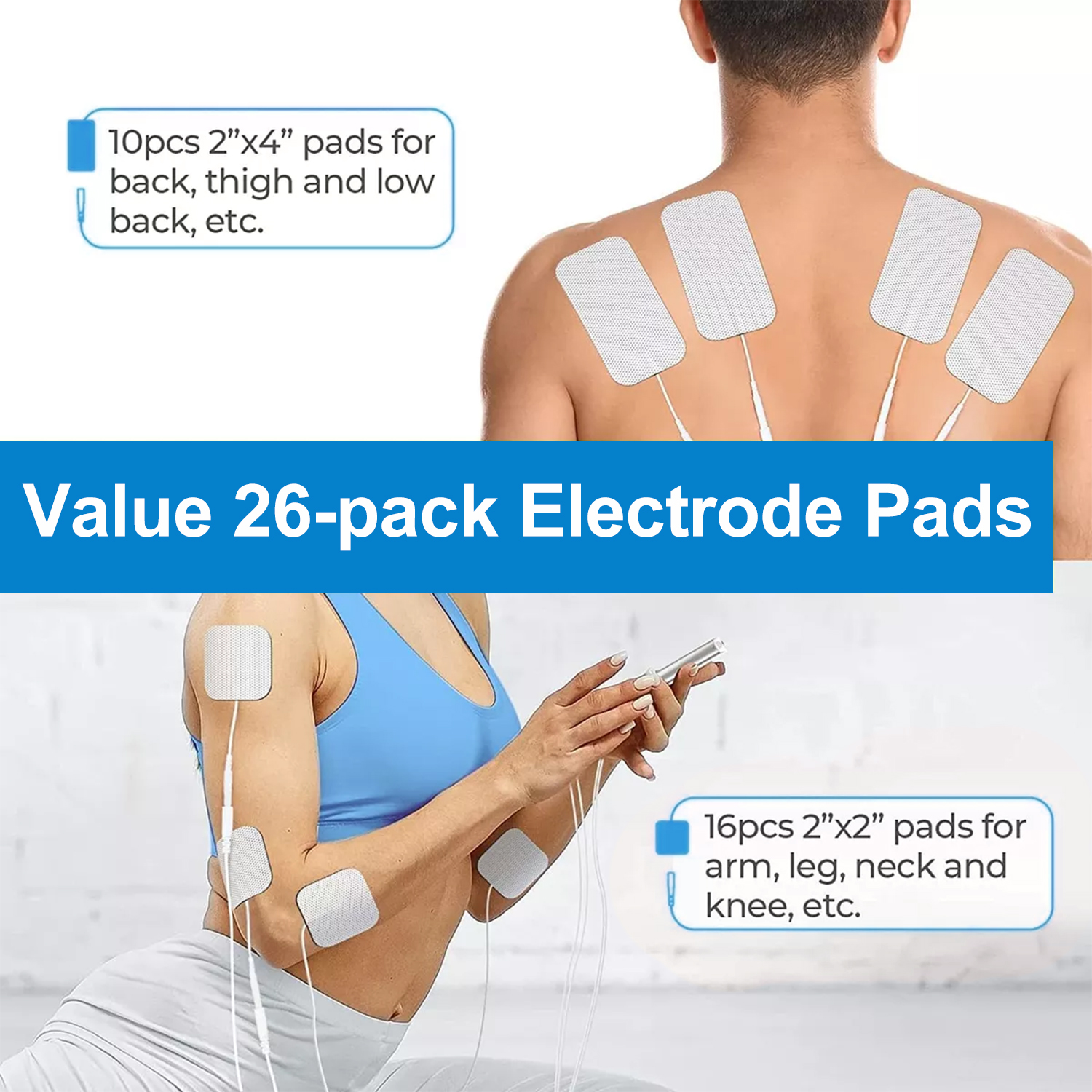 INSMART 36 Modes Electric Stimulator Massager Electric Muscle Pain ...