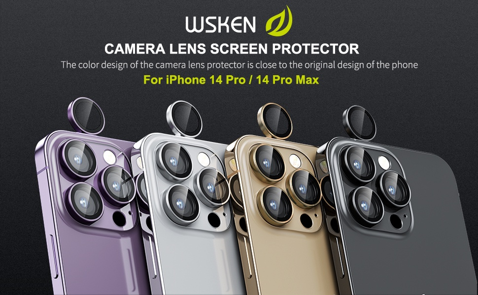 WSKEN Lens Protector for iPh 17ProMax/17Pro/16ProMax/ Camera Lens HD ...