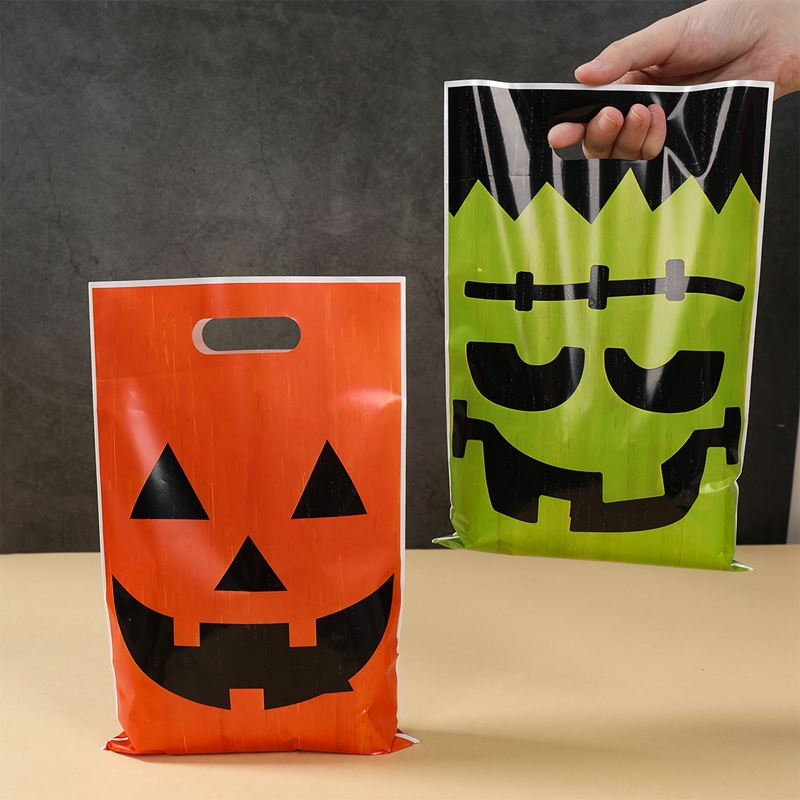 10/25/50pcs Halloween Ghost Loot Bags Party Black Gift Bags Trick or ...