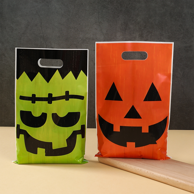 10/25/50pcs Halloween Ghost Loot Bags Party Black Gift Bags Trick or ...