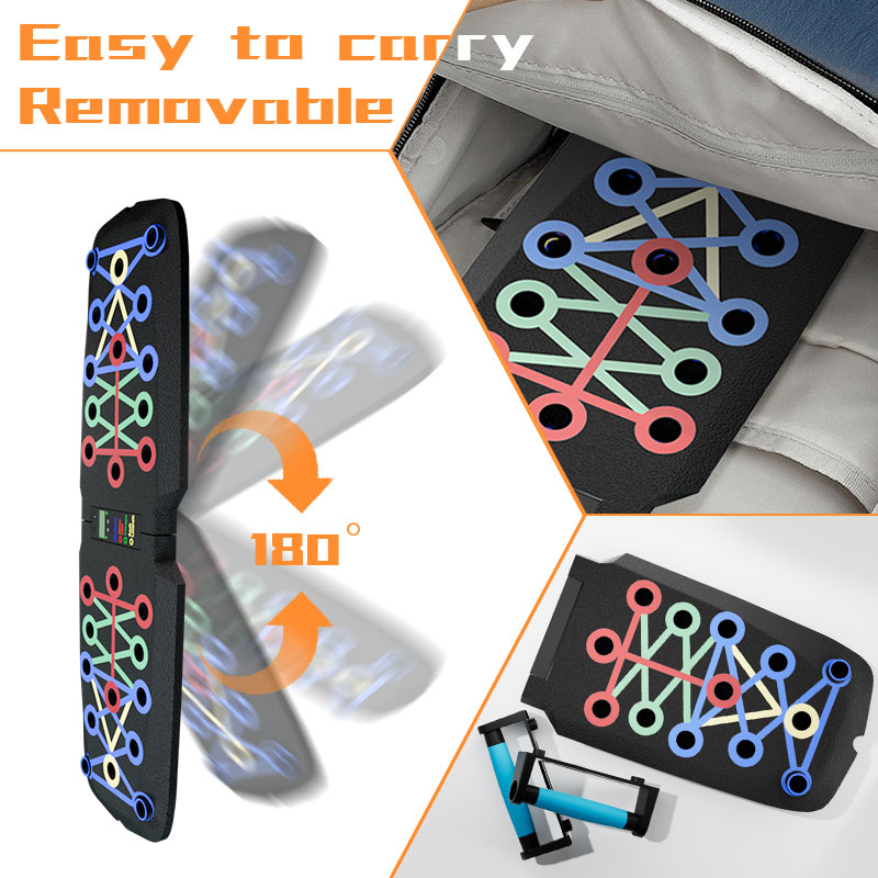 FUYOGI Multifunction Foldable Push-Up Board Fitness Portable For Muscle ...