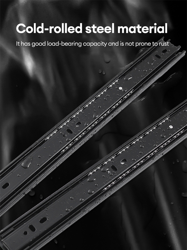 MISN Hydraulic Drawer Guide Slide Thickened Soft Close Heavy Duty ...