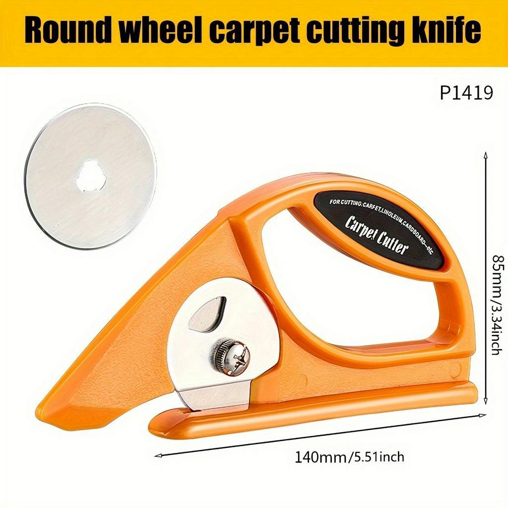 1pc 45mm Rotary Utility Knife - Large Ergonomic Handle & Solid Base for ...