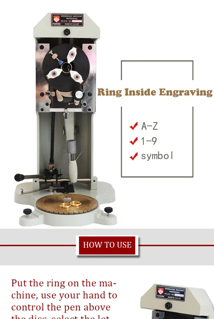 【Ring Only】Heavy Duty Steel Inside Ring Engraver Machine Manual Jewelry ...