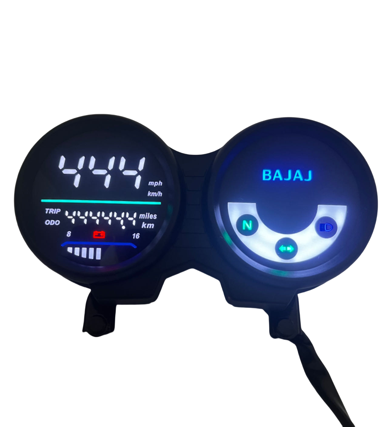 For BAJAJ BOXER CT100 CT110 CT125 CT150 Digital Meter LED Speedometer ...