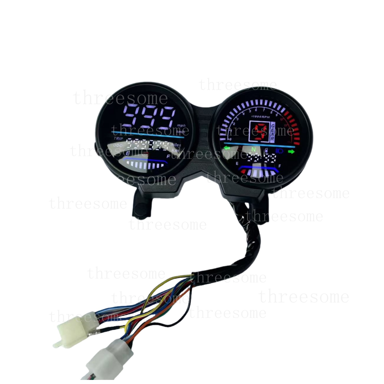 For BAJAJ BOXER CT100 CT110 CT125 CT150 Digital Meter LED Speedometer ...