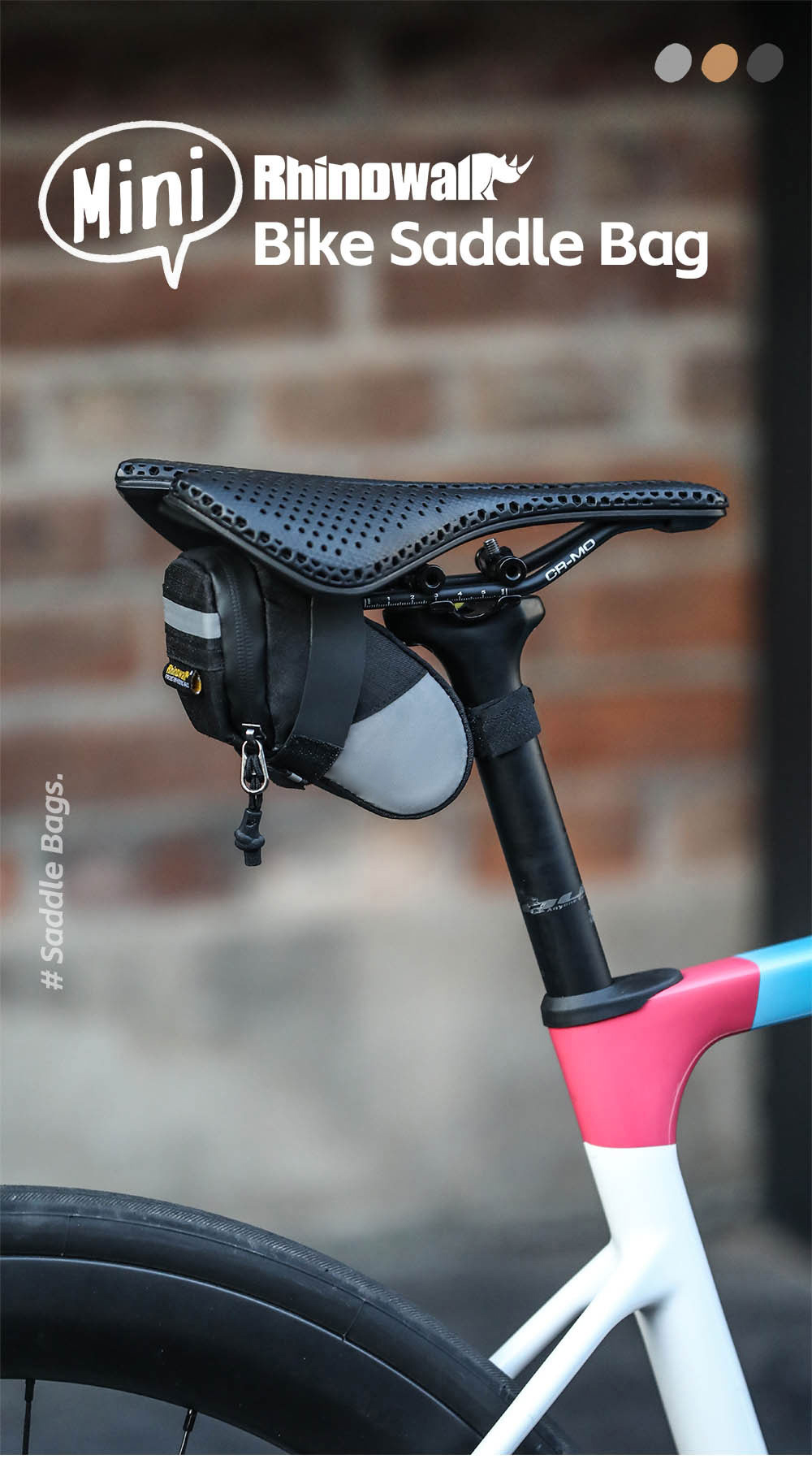 Rhinowalk mini bicycle saddle bag（0.4L） | Shopee Philippines