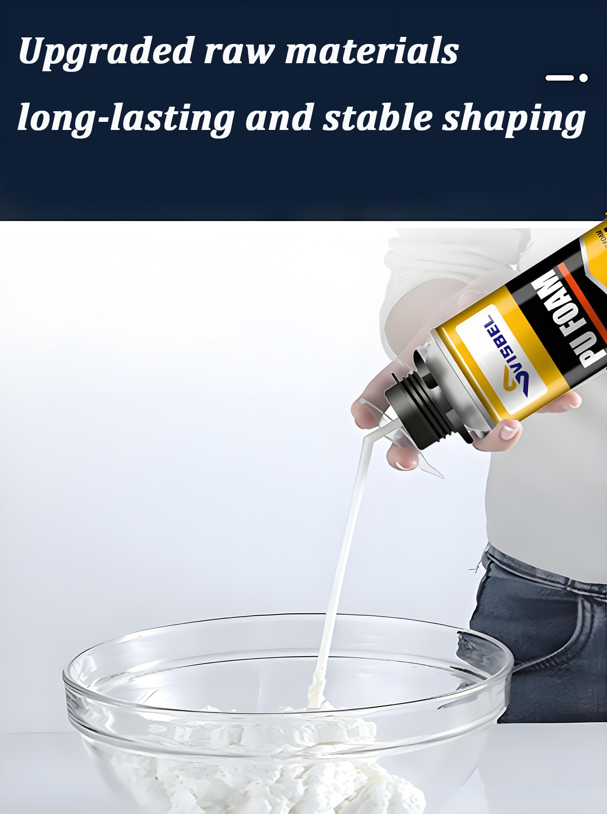 1500ML Polyurethane Foam Spray 120 times high foaming volume sealant ...