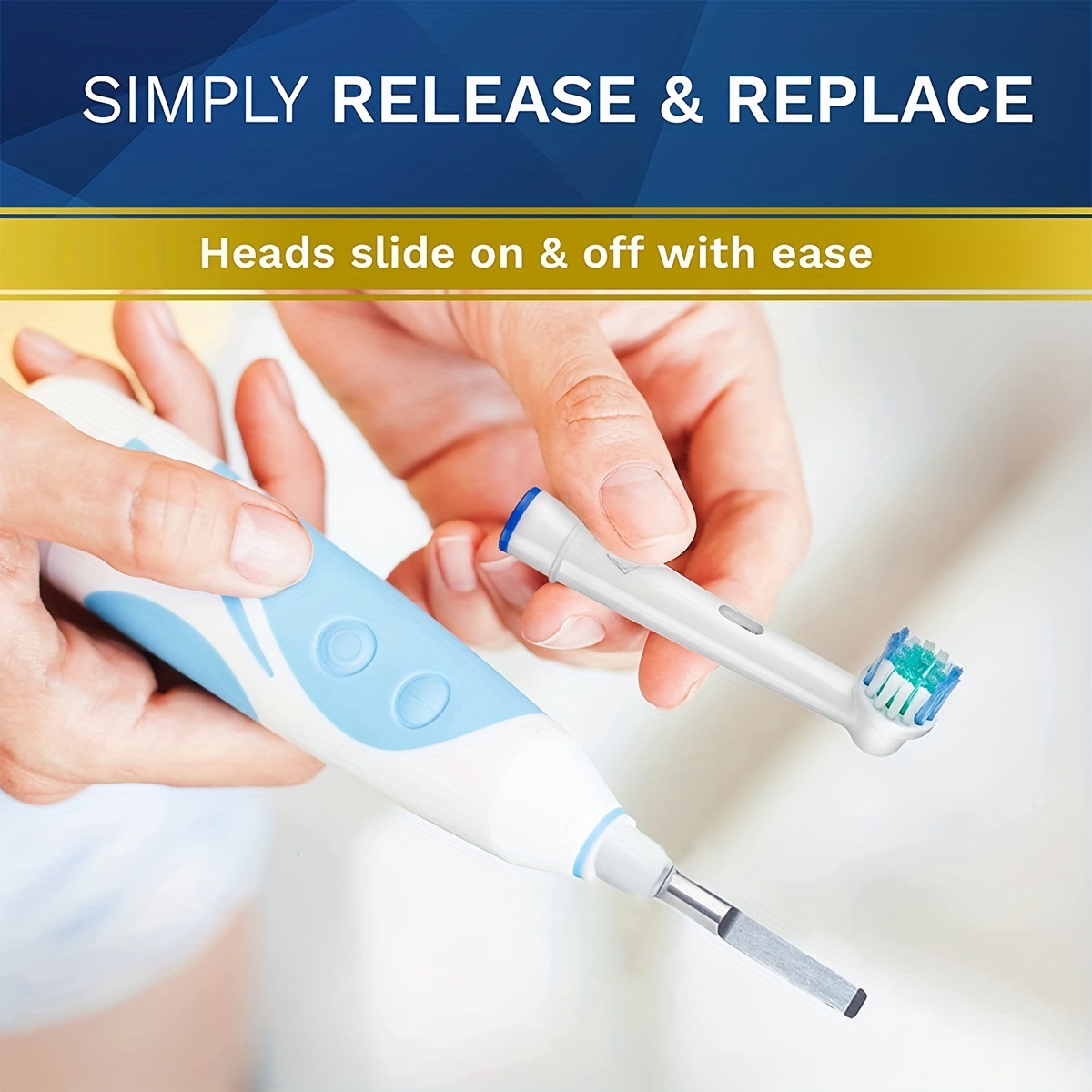 Electric toothbrush head compatible with Oral-B SB-17A replacement ...