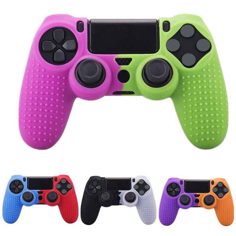 Dual Color Silicone Protective Case for PS4 Slim Pro Game Controller ...