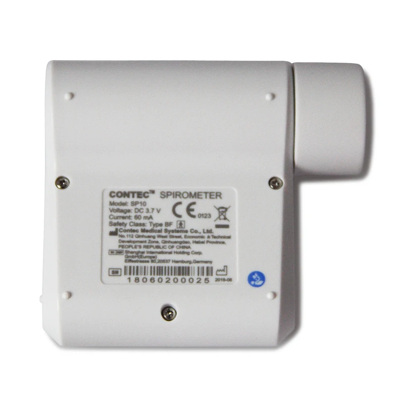 CONTEC SP10 Spirometer Handheld Digital Peak Flow meter Bluetooth ...